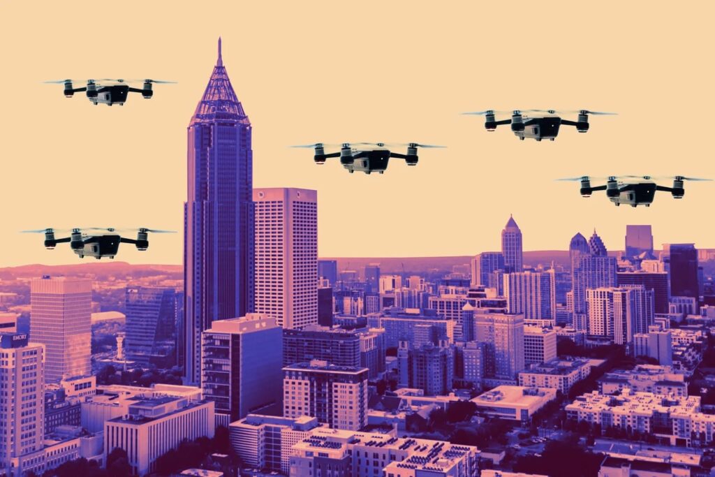 Los drones con IA utilizados en Gaza ahora vigilan ciudades ...